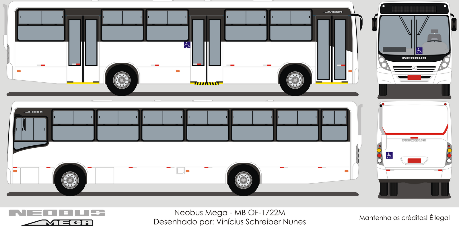 NigériaBus: Neobus Mega 2006 Chassi MB OF-1722M